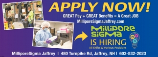 Apply Now!, Millipore Sigma