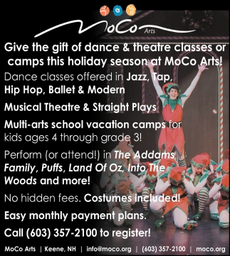 Give the Gift of Dance, Moco Arts, Keene, NH